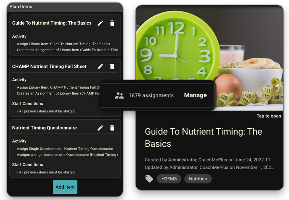 Activity Plan Builder